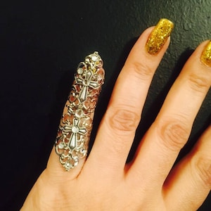Pinky Ring Double Cross Pinky Ring Claw Pinky Ring Full - Etsy