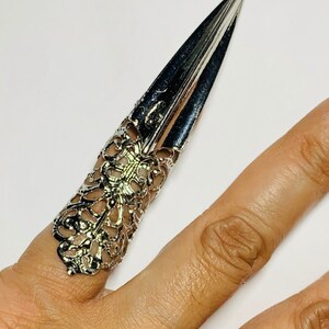 Shield Claw Ring,pinky Ring,claw Ring,crystal Pinky Ring,nail Guard ...