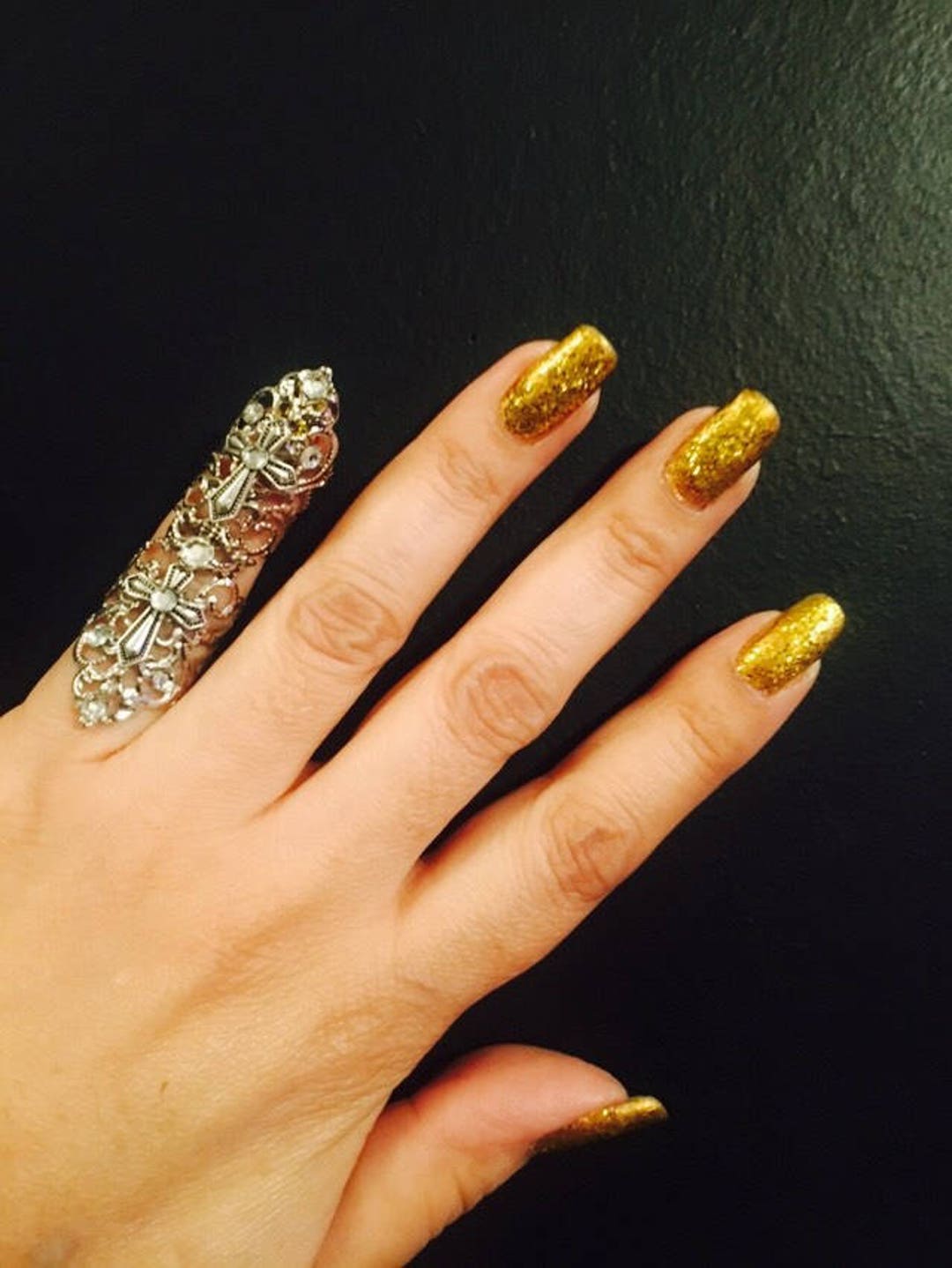 Pinky Ring Double Cross Pinky Ring Claw Pinky Ring Full - Etsy