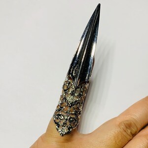 Shield Claw Ring,pinky Ring,claw Ring,crystal Pinky Ring,nail Guard ...