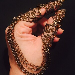 Chained Armor Rings, Slave Thumb Rings,claw Rings, Armor Claws, Shield ...