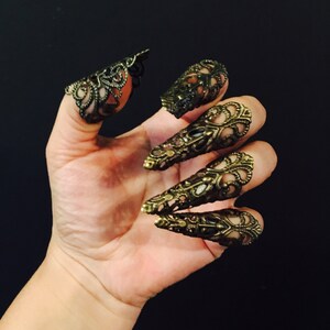 Arrow Claws or Finger Tips in Antique Brass Color, Set of 5pcs. They ...