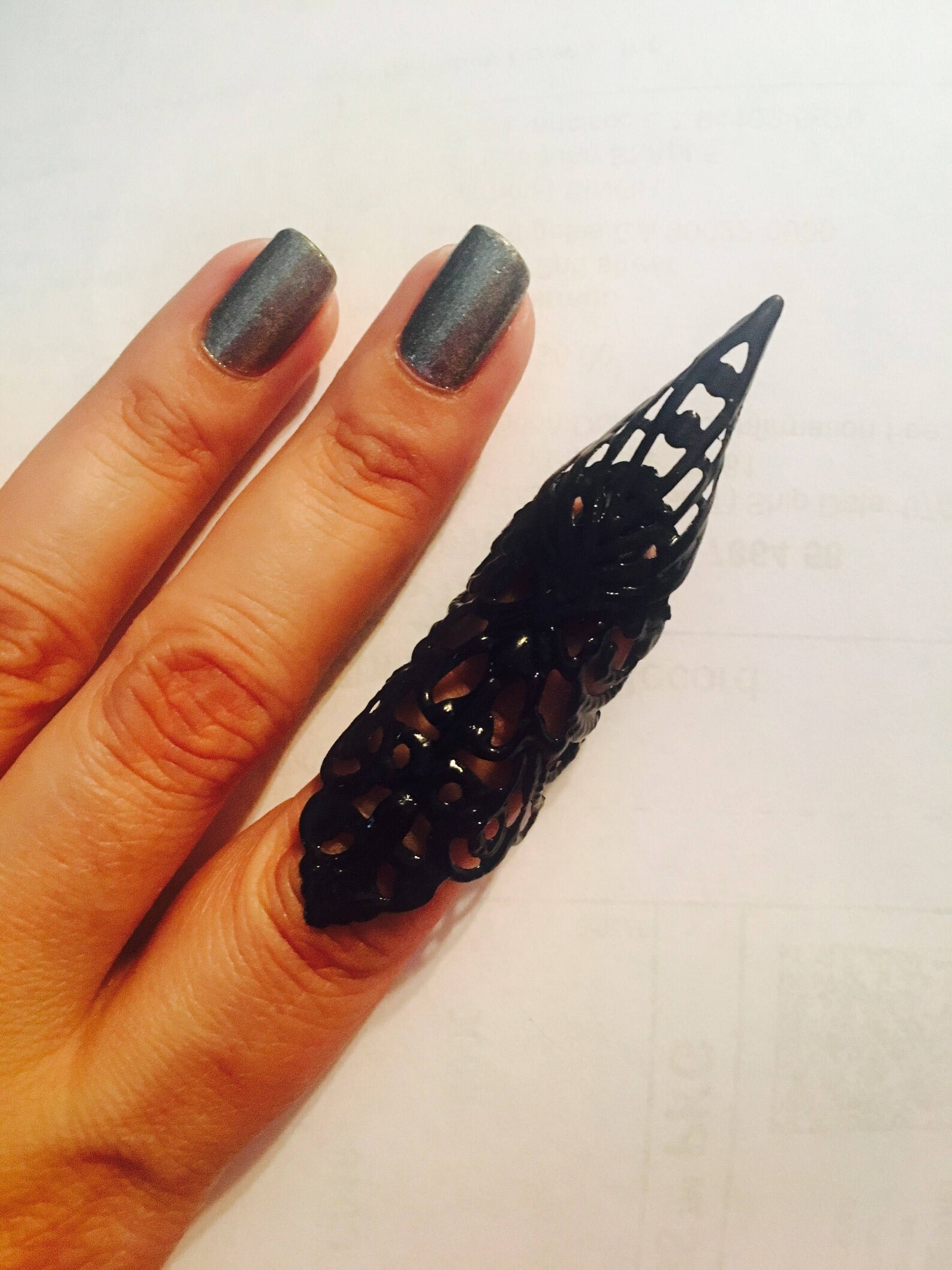 Iron Claw Ring,nail Guard,nail Tip,metal Claw,metal Spike Claw, Metal ...