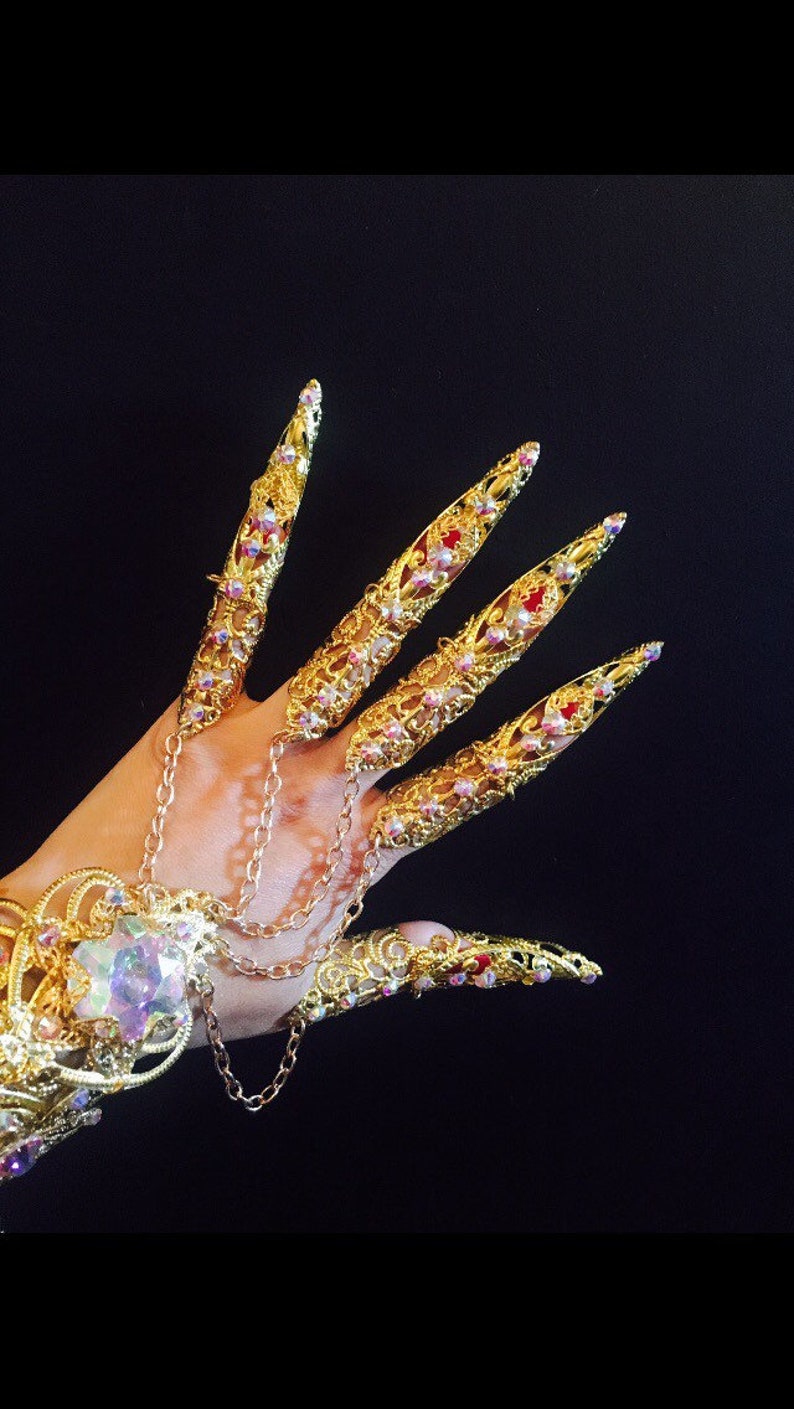 Crystal Gauntlet With Clawsarmor Braceletcrystal - Etsy