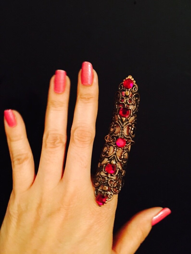 Shield Ringnail Guardfull Finger Ringarmor Ringfinger - Etsy