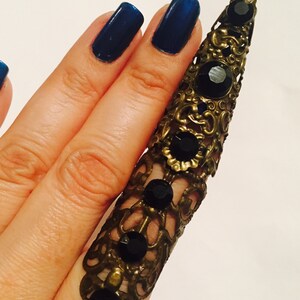 Shield Nail Guard Full Finger Ring or Armor Ringvintage - Etsy