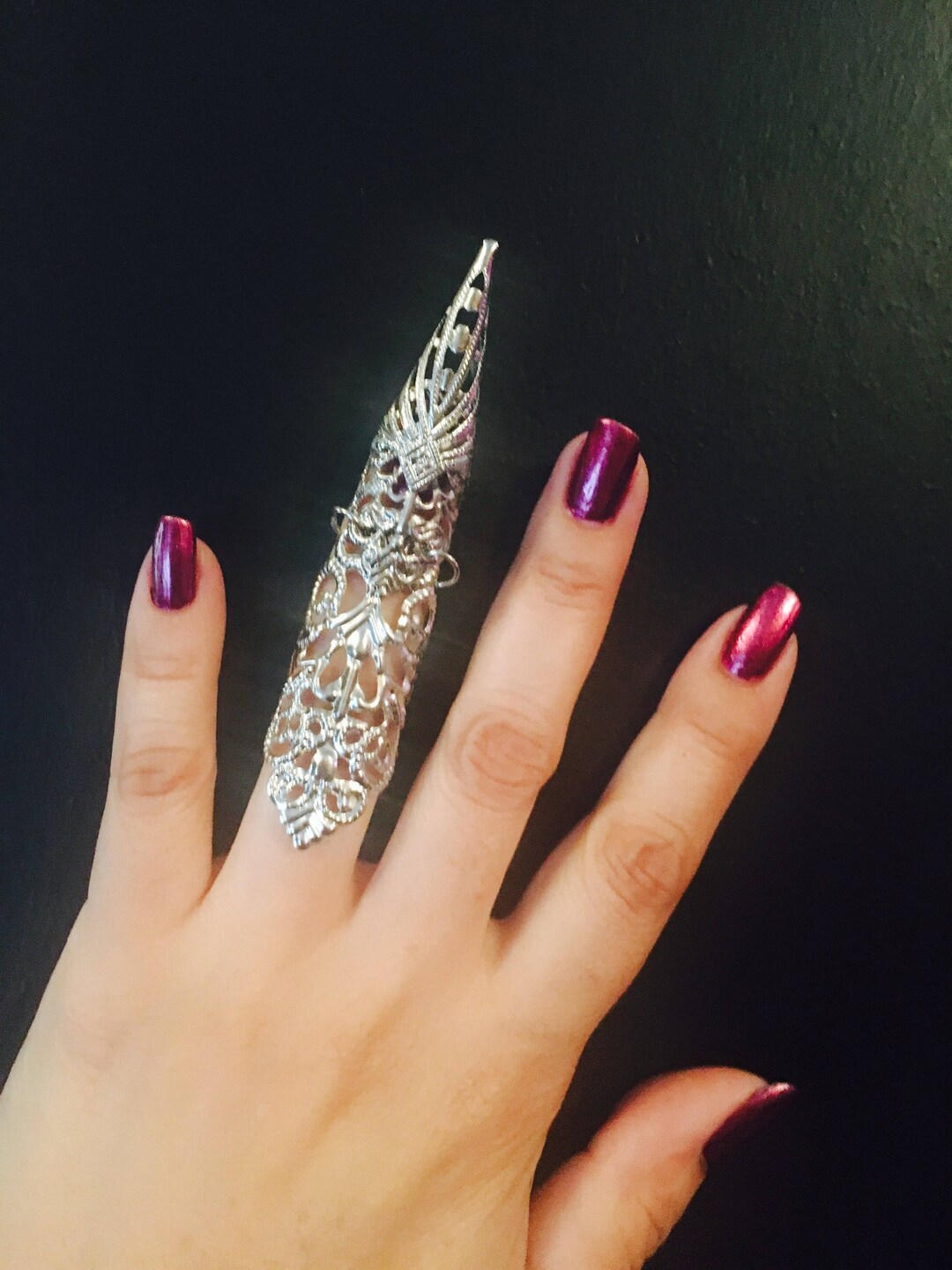 Countess Armor Claw Ring, Shield Ring, Claw Ring, Thumb Ring, Nail ...