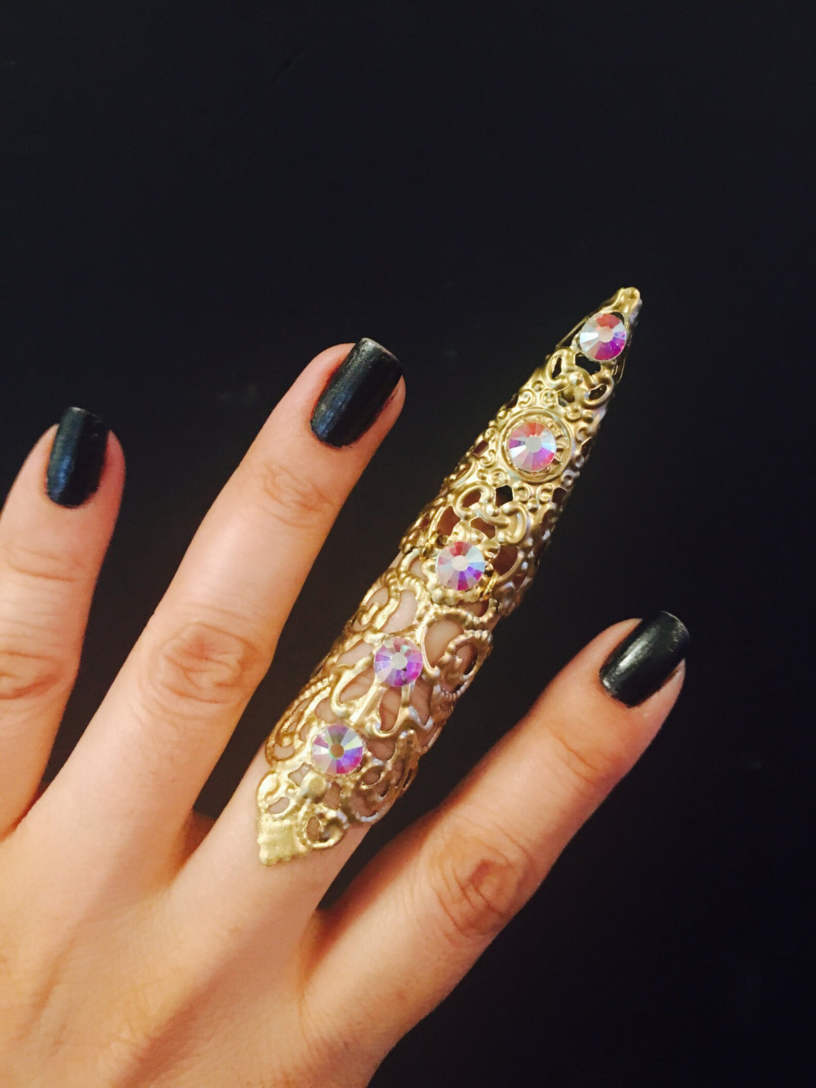Full Finger Ringarmor Ringshield Ringnail Guardmetal Nail - Etsy
