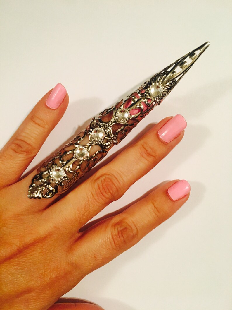 Spike Nail Guardshield Ring Armor Ring or Claw Ring Made in - Etsy