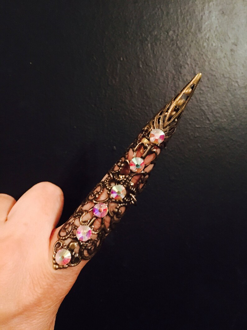 Spike Nail Guardshield Ring Armor Ring or Claw Ring Made in - Etsy