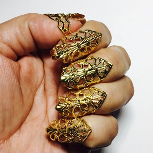 Mini Claw Rings,nail Tips,nail Guards,nail Jewels,finger Tips,metal ...