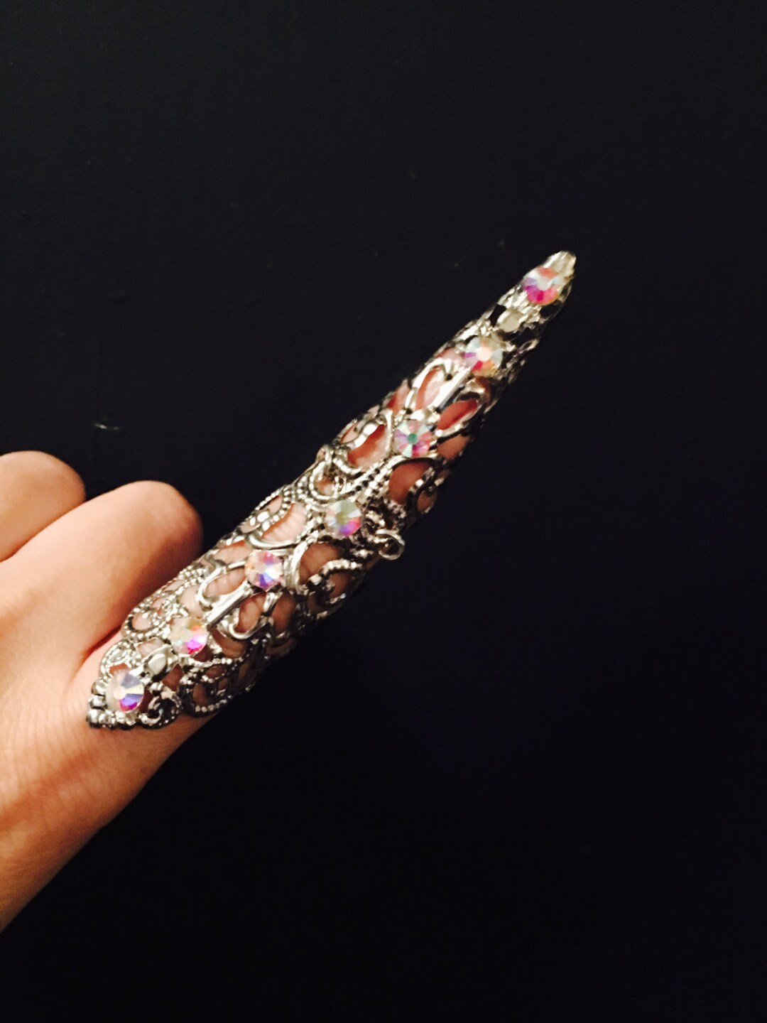 Shield Full Finger Ring, Armor Ring, Made With a Vintage Style Filigree ...