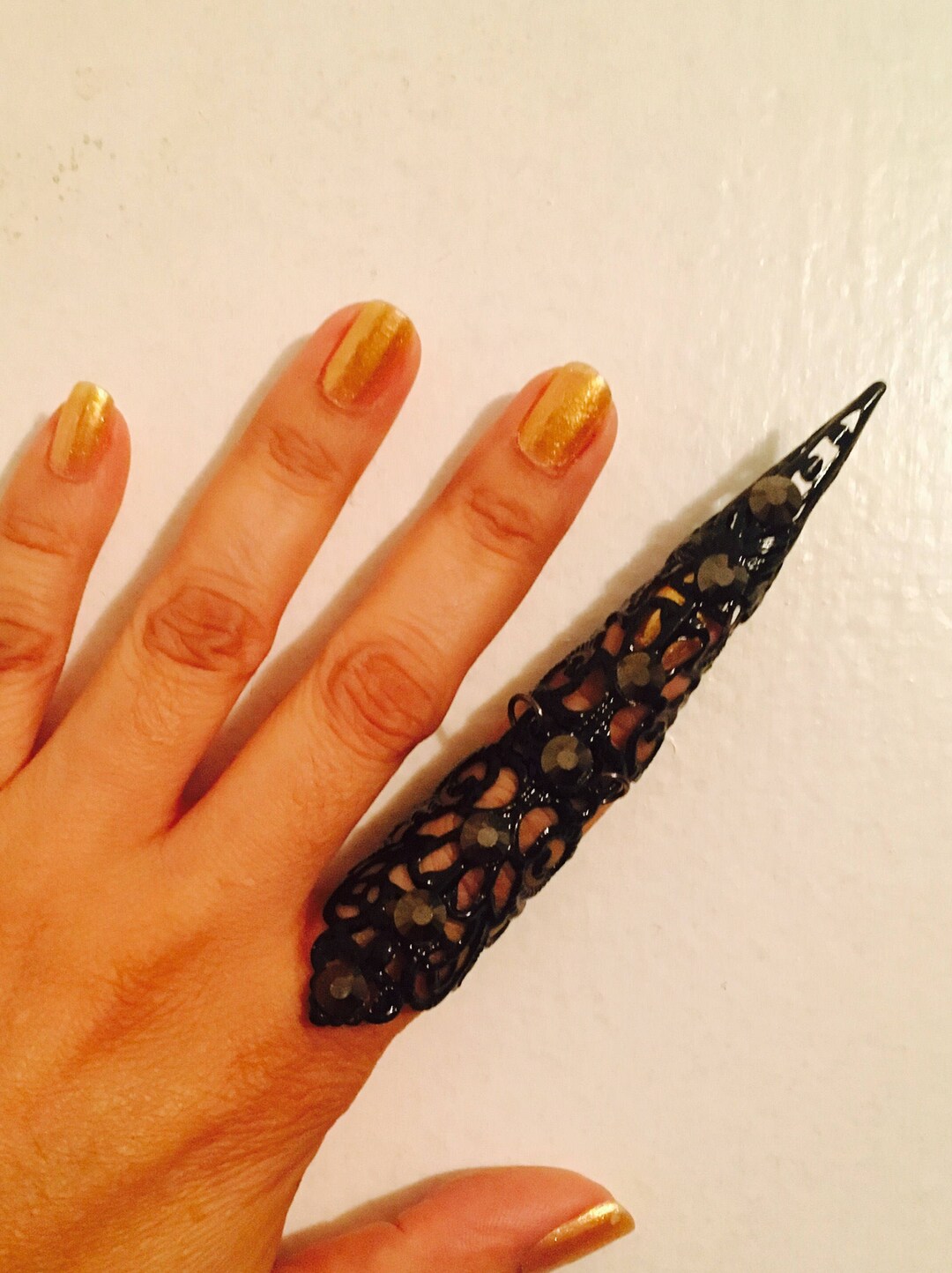 Crystal Nail Guard,shield Ring,armor Ring,full Finger Ring,claw Ring ...