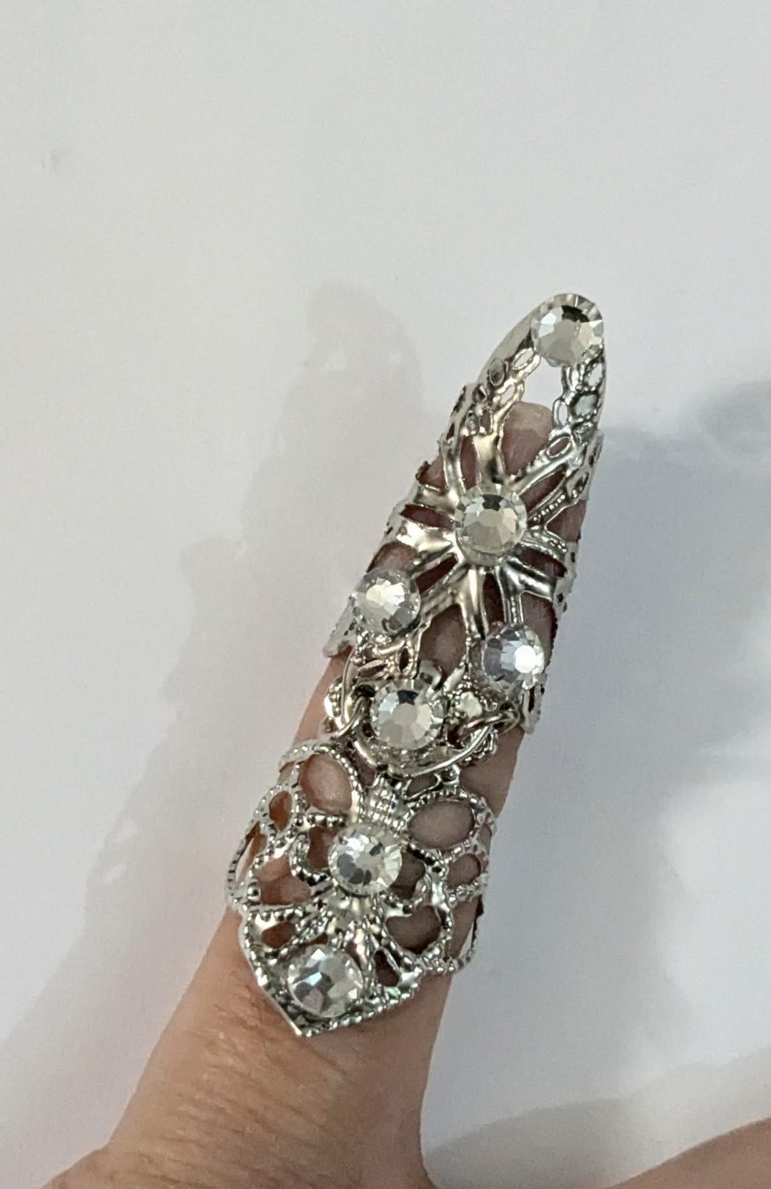 Pinky Ring, Crystal Pinky Ring, Claw Pinky Ring, Full Finger Ring ...
