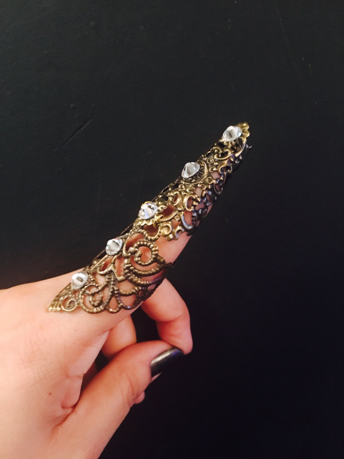 Shield Full Finger Ring Armor Ring Made With a Vintage Style - Etsy