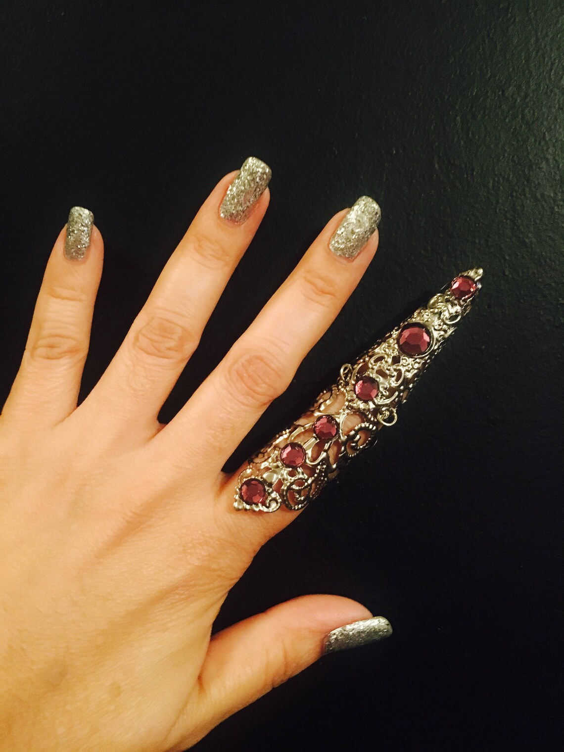 Shield Ringfull Nail Guardfull Finger Ringarmor Ringnail - Etsy