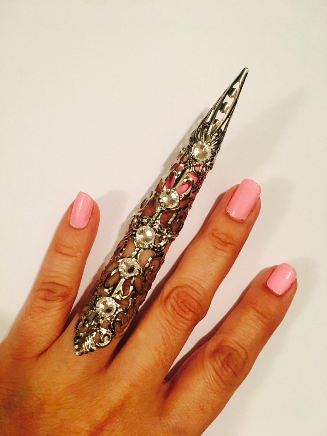 Spike Nail Guard,shield Ring, Armor Ring or Claw Ring Made in Dull ...