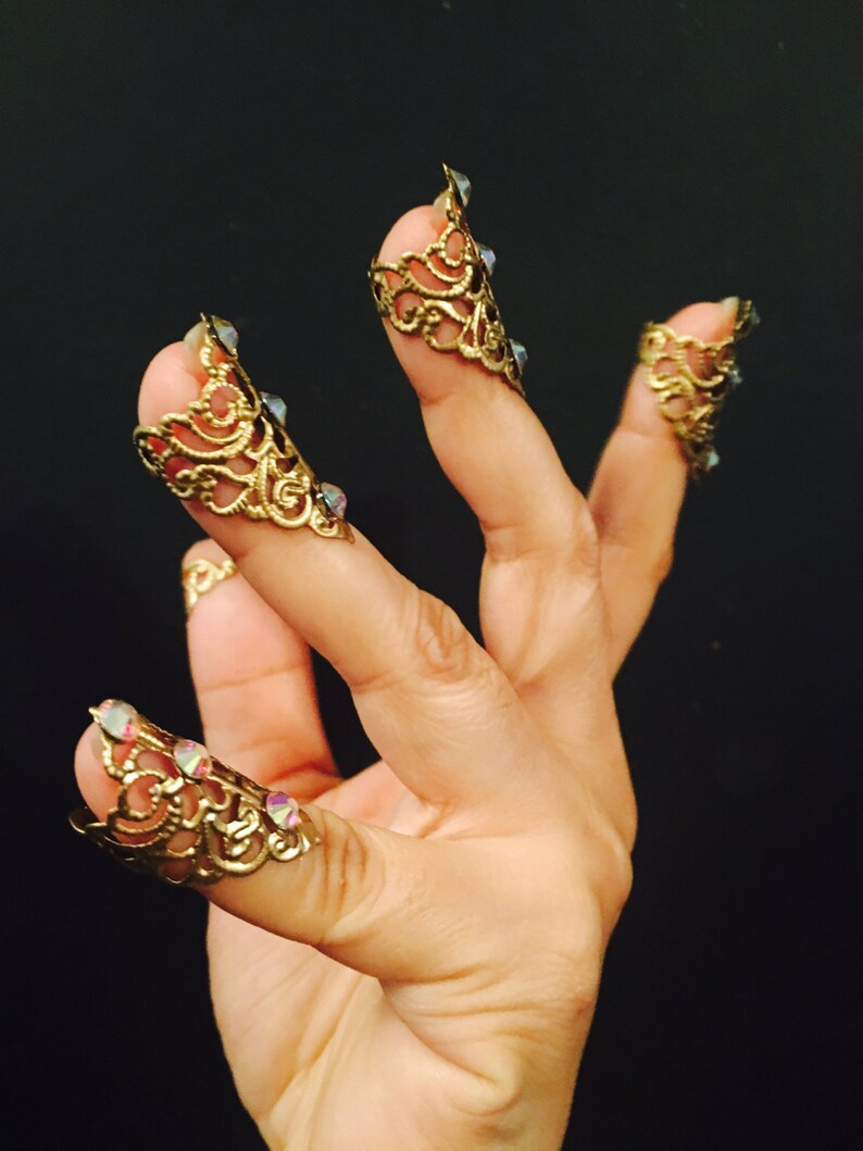 Small Claw Rings as Seen on Michelle Phanmade in Gold Color - Etsy