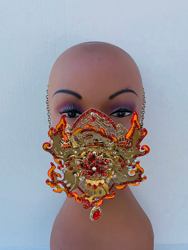 Fire maskCrystal mask3D maskmouth piecemouth guardmouth | Etsy
