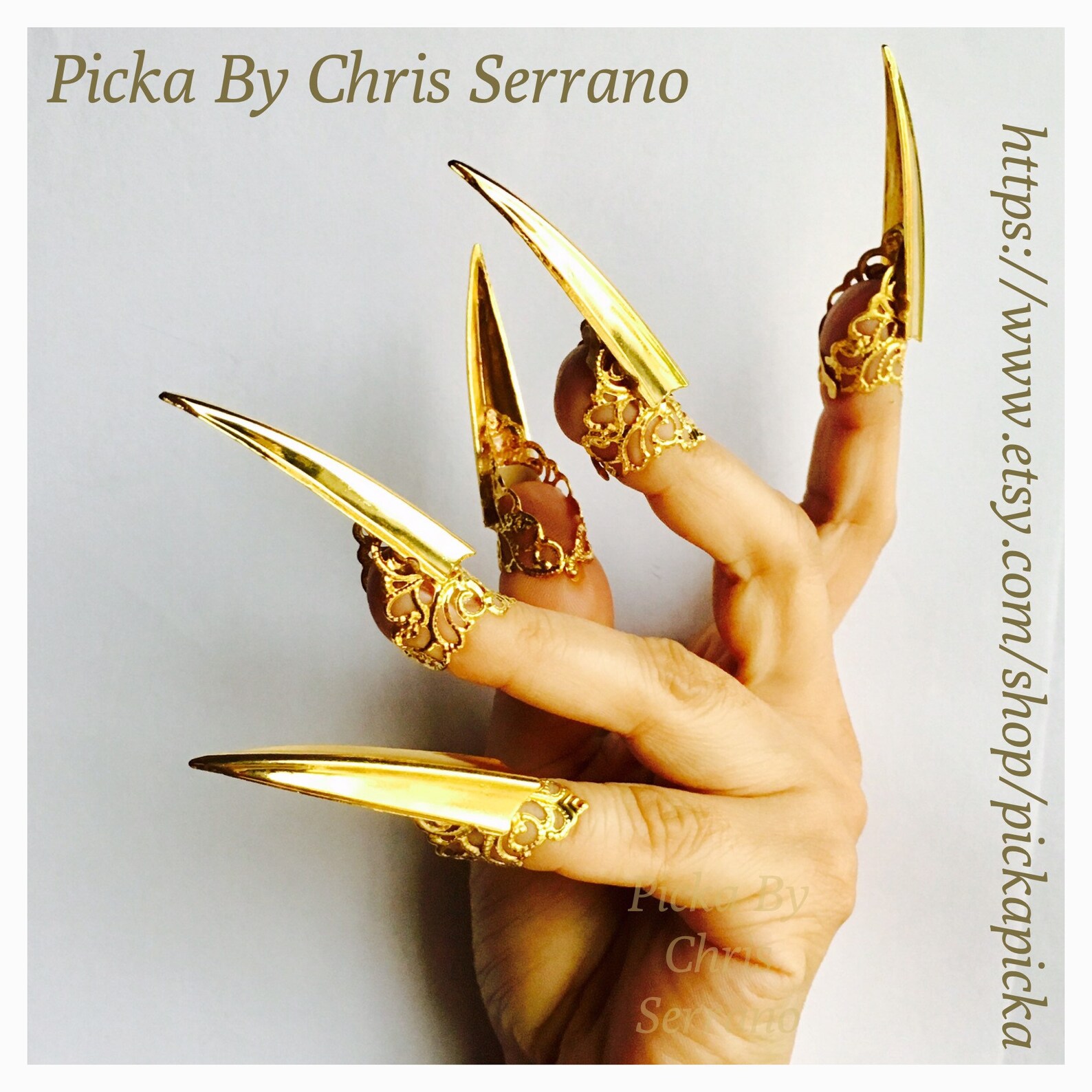 Steel Claw Ringsgolden Claw Ringsgold Nail Guardsmetal | Etsy