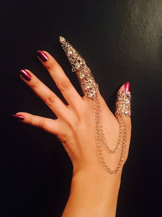 Chained Armor Rings Thumb Ringsclaw Rings Armor Claws - Etsy