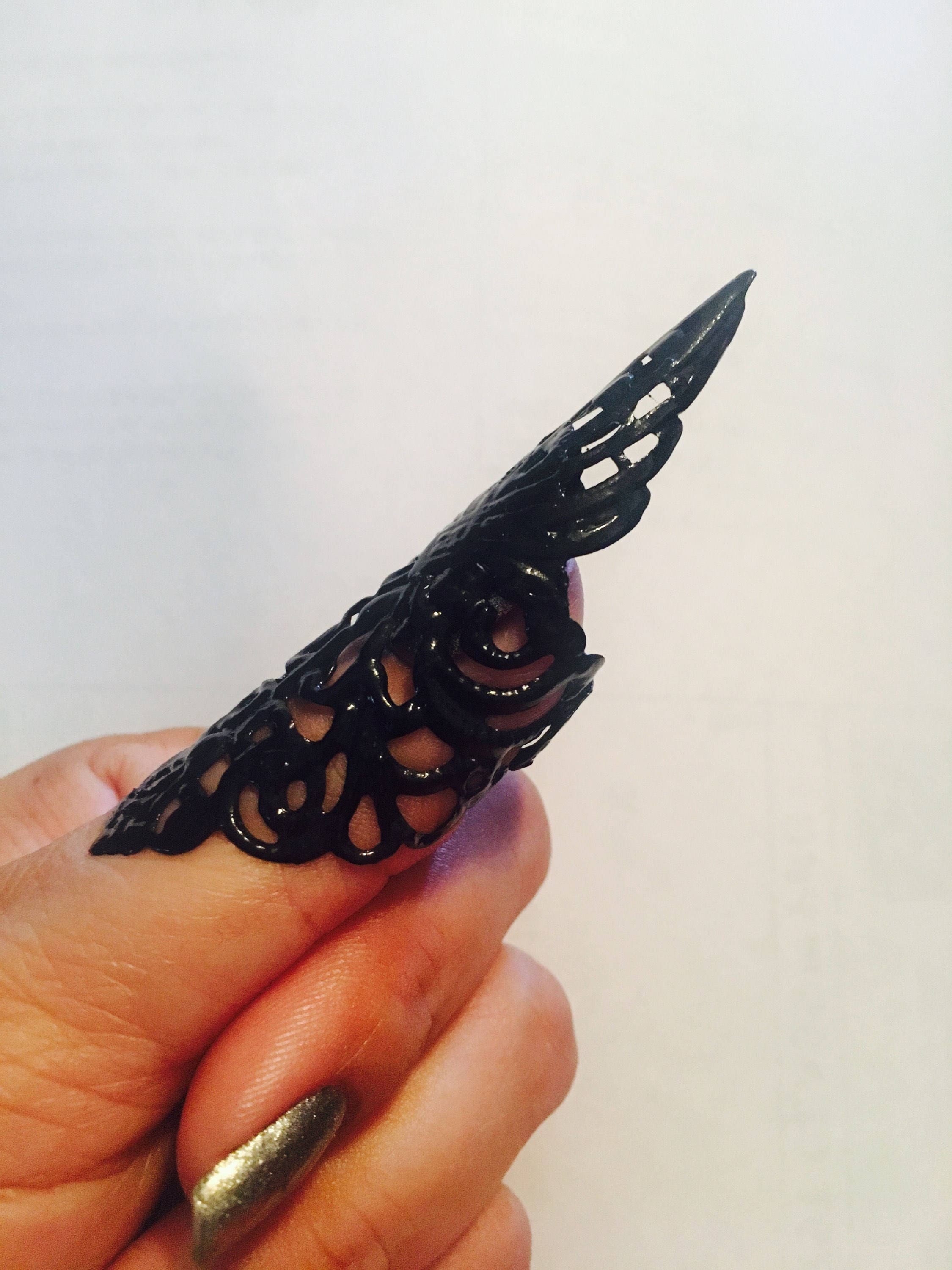Iron Claw Ring,nail Guard,nail Tip,metal Claw,metal Spike Claw, Metal ...