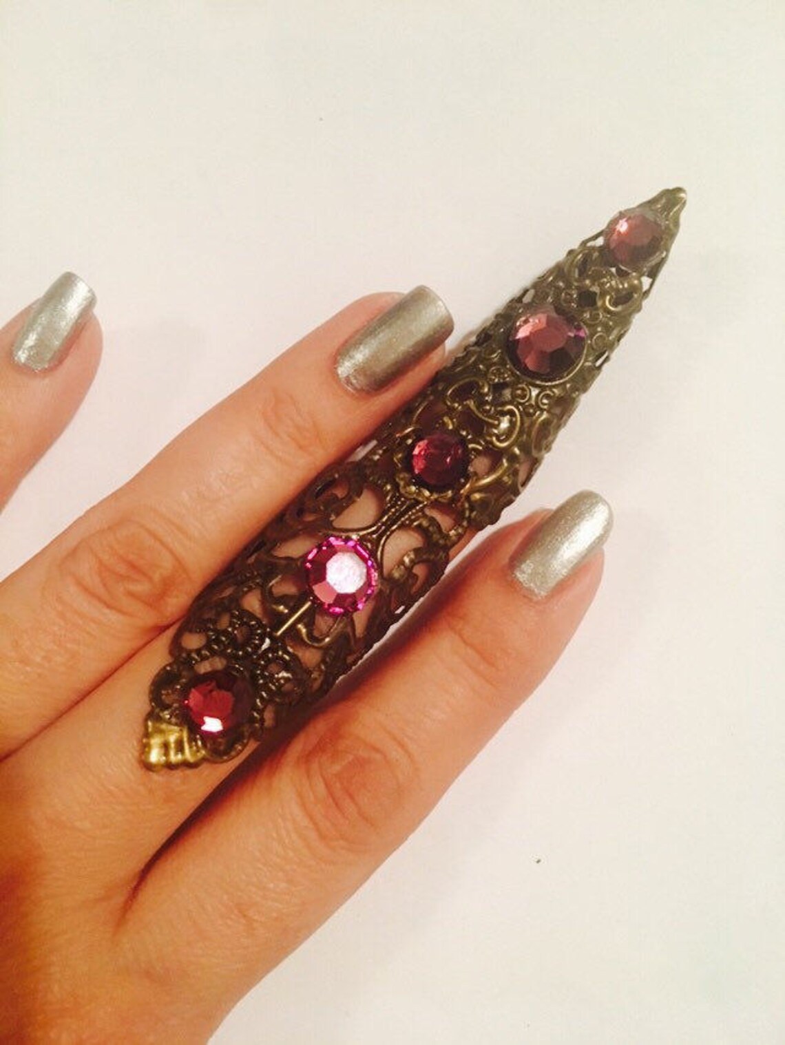 Shield Nail Guardfull Finger Ring Armor Ring Vintage Style - Etsy