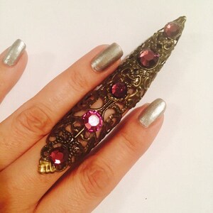 Shield Nail Guardfull Finger Ring Armor Ring Vintage Style - Etsy