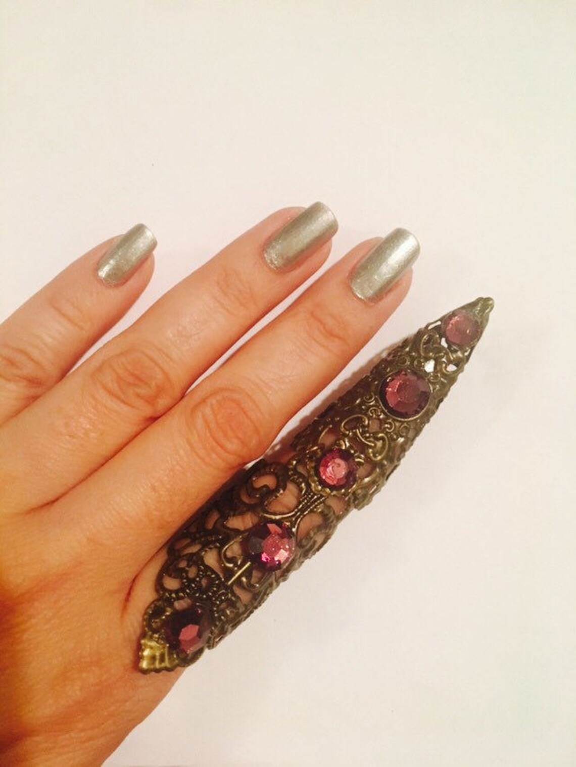 Shield Nail Guardfull Finger Ring Armor Ring Vintage Style - Etsy