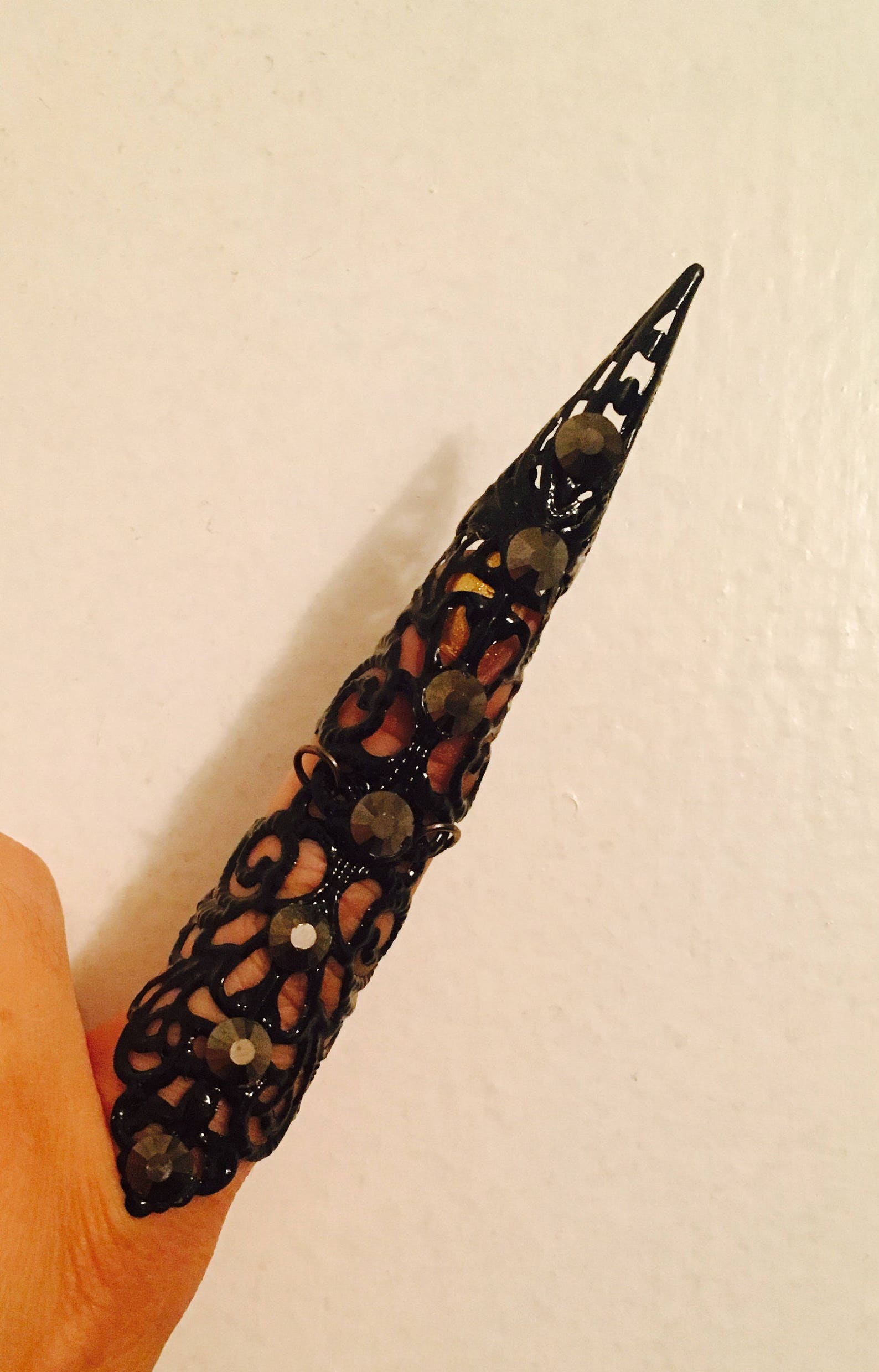 Spike Nail Guardshield Ringarmor Ringfull Finger Ring or - Etsy