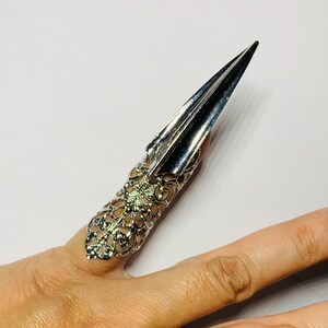 Shield Claw Ring,pinky Ring,claw Ring,crystal Pinky Ring,nail Guard ...