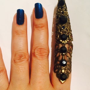 Shield Nail Guard, Full Finger Ring or Armor Ring,vintage Style ...