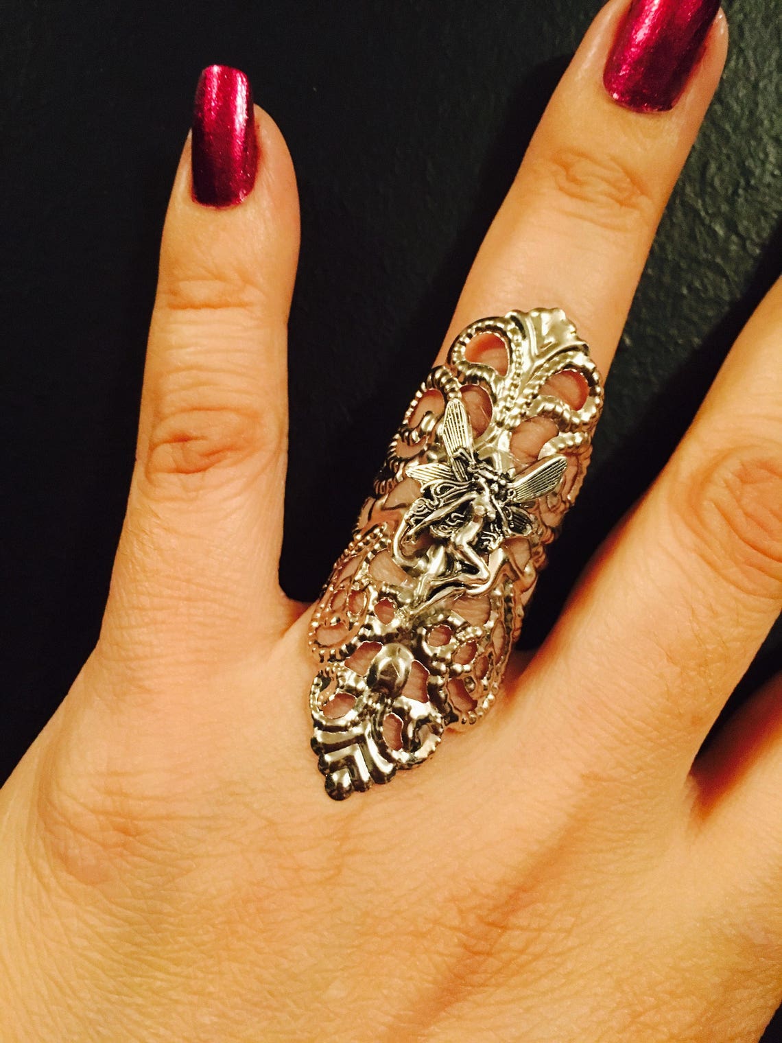 Fairy Ring or Knuckle Ring Made With a Vintage Style - Etsy