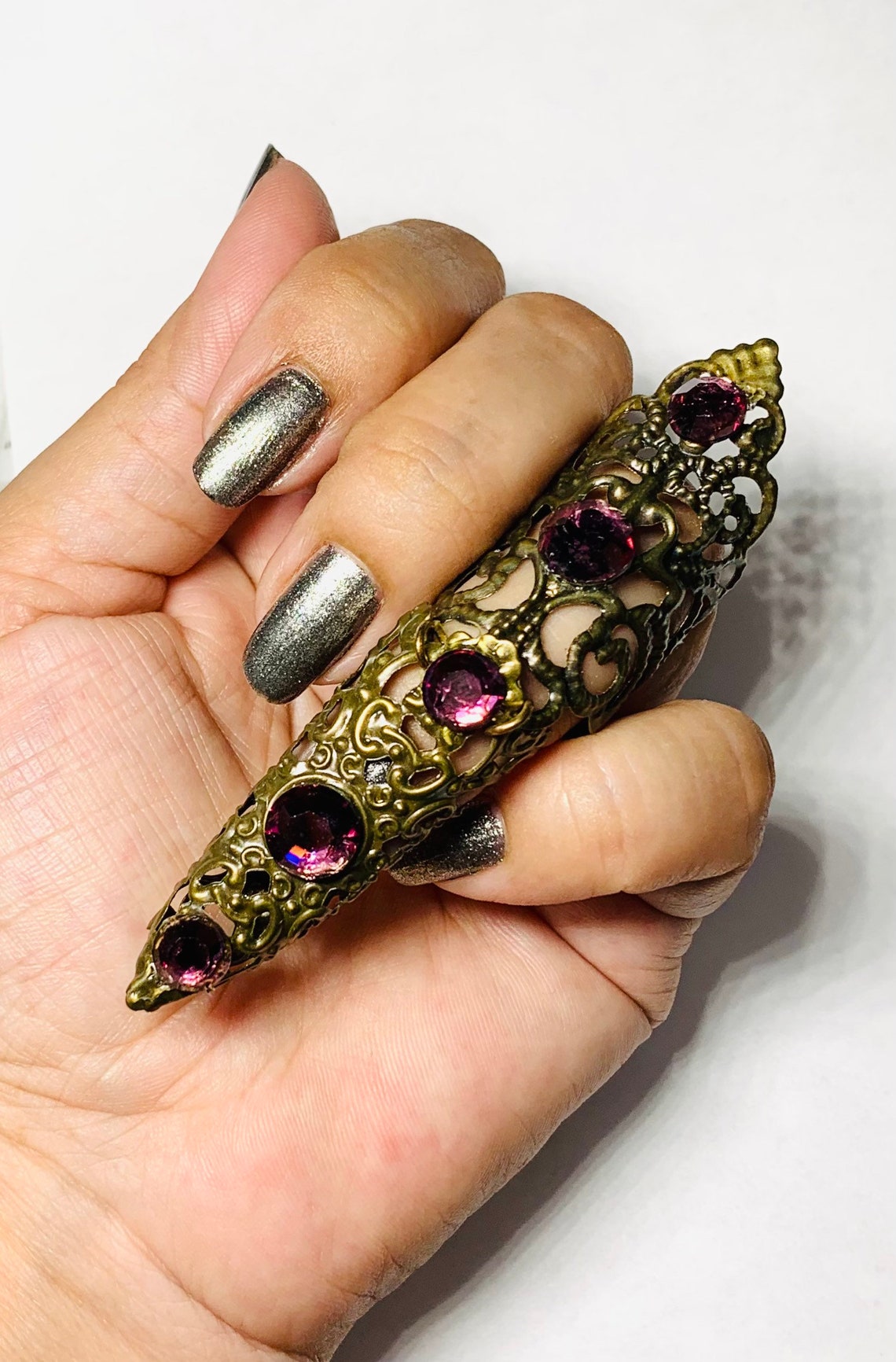 Shield Nail Guardfull Finger Ring Armor Ring Vintage Style - Etsy