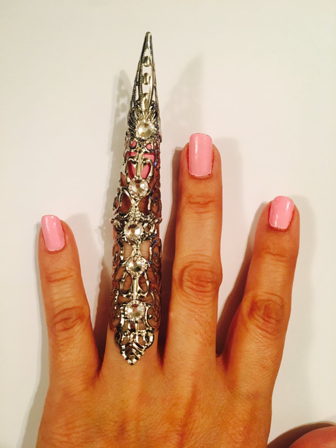 Spike Nail Guardshield Ring Armor Ring or Claw Ring Made in - Etsy