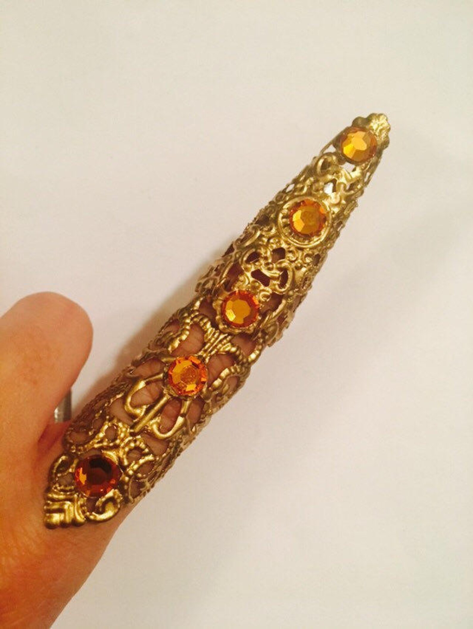 Shield Nail Guard Full Finger Ring or Armor Ringvintage | Etsy