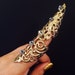 Shield Full Finger Ring Armor Ring Nail Guard Filigree - Etsy