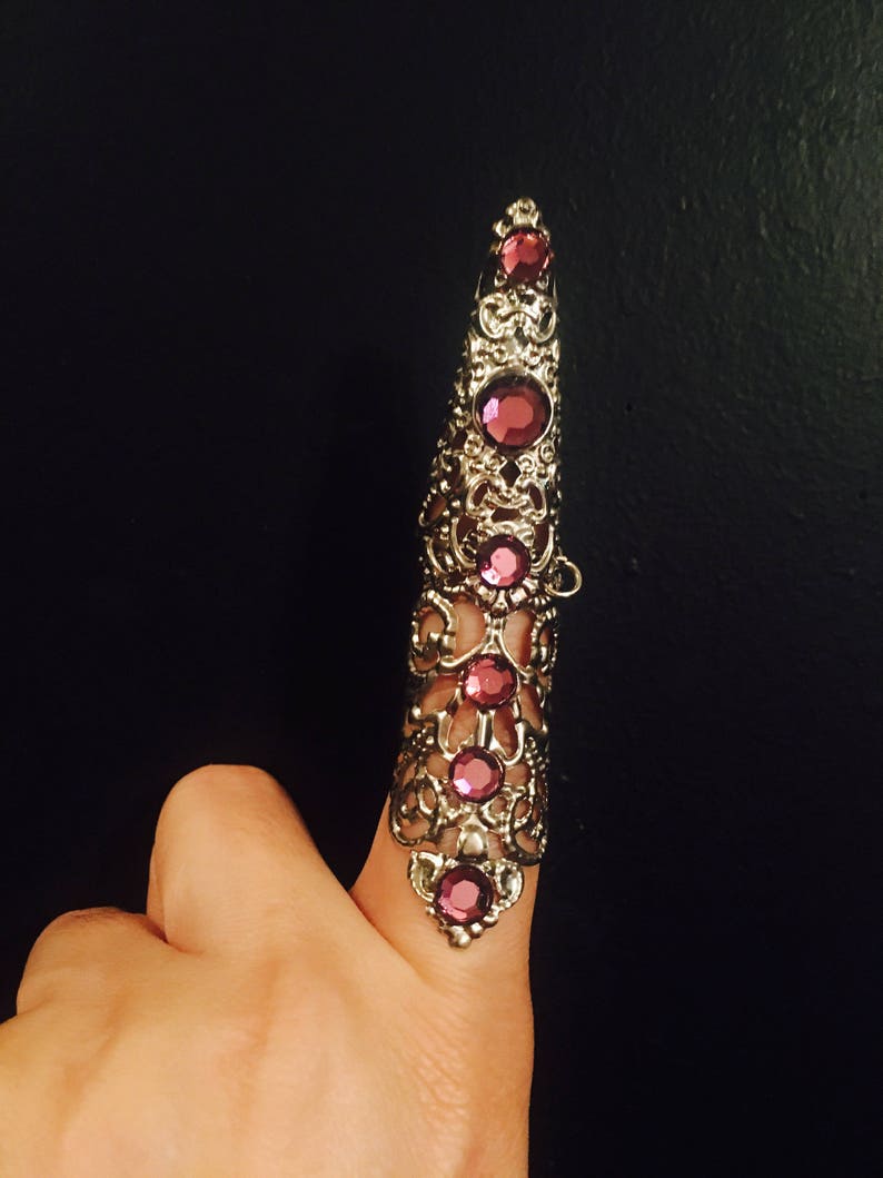 Shield Ringfull Nail Guardfull Finger Ringarmor Ringnail - Etsy