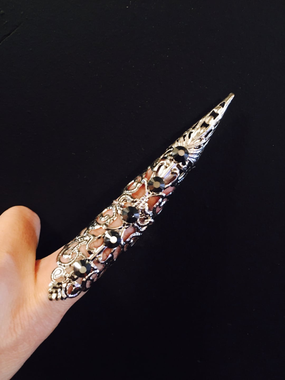 Armor Ring, Full Finger Ring, Shield Ring, Claw Ring, Nail Guard, Spike ...