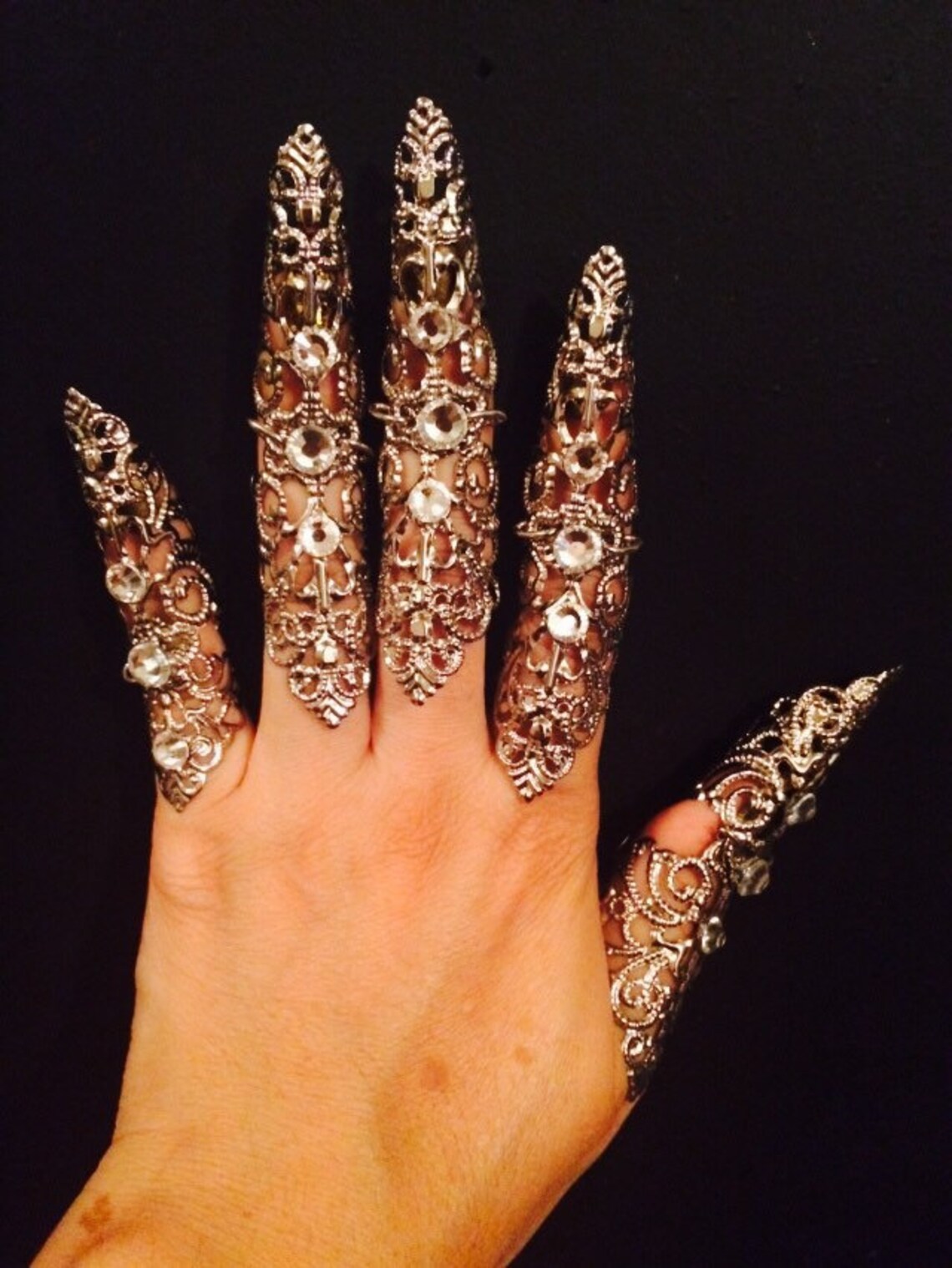 Full Finger Claw Ringsarmor Ringsnail Guardscrystal | Etsy