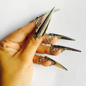 Steel Claws,silver Claw Rings,metal Nail Guards,claw Rings,nail Guards ...