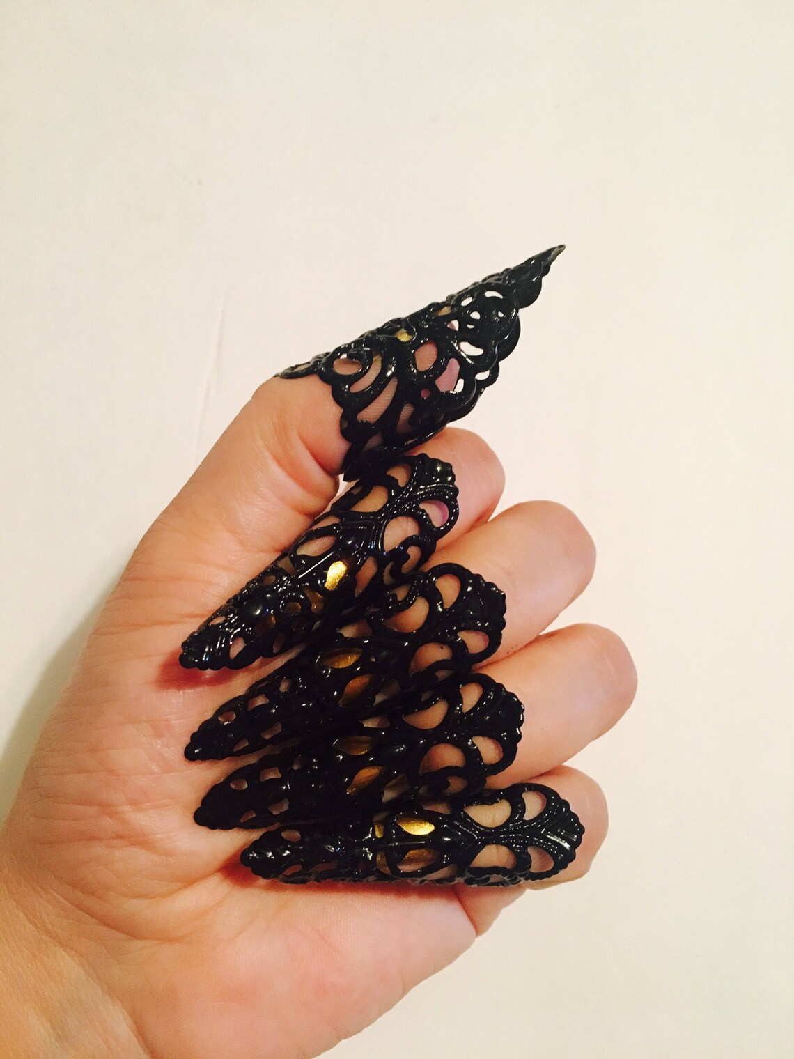 10 Pcs Arrow Claw Rings,metal Finger Tips,metal Claws,nailguards,nail ...