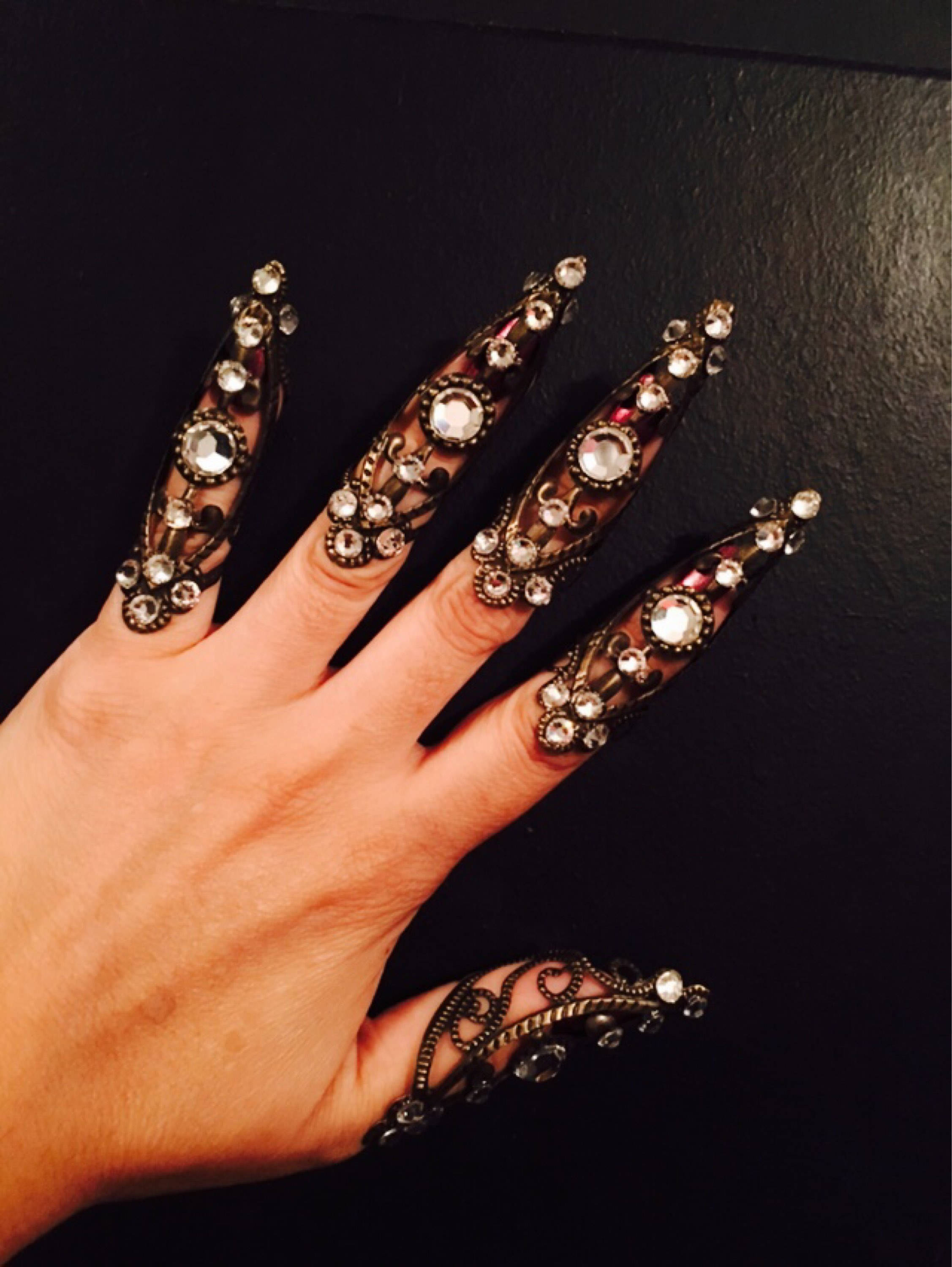 Victorian style lace clawsnail guardsnail tipsclaw | Etsy