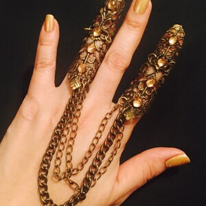 Chained Armor Rings, Slave Thumb Rings,claw Rings, Armor Claws, Shield ...