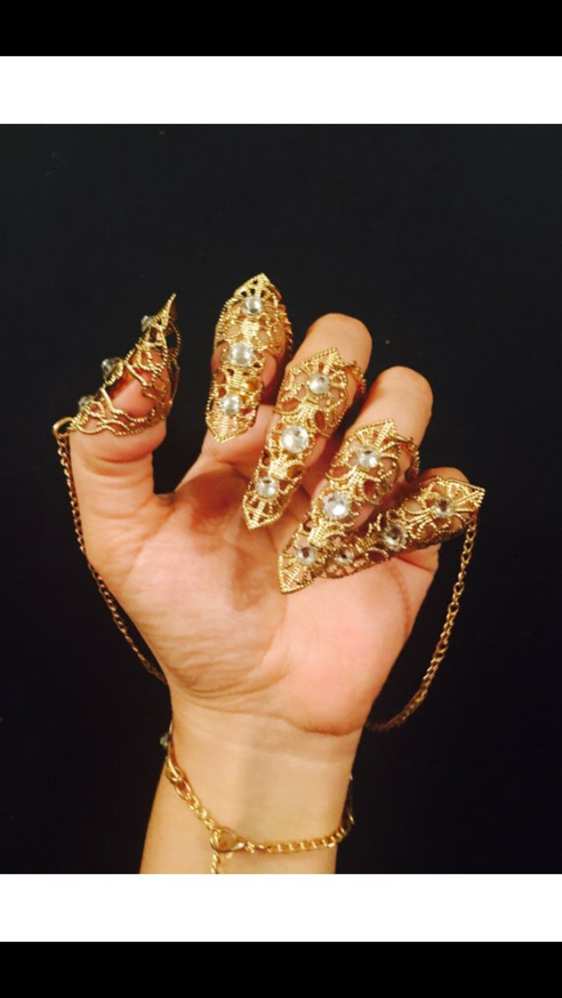 Vintage Inspired Claw Bracelet Claw Ring Bracelet Hand - Etsy