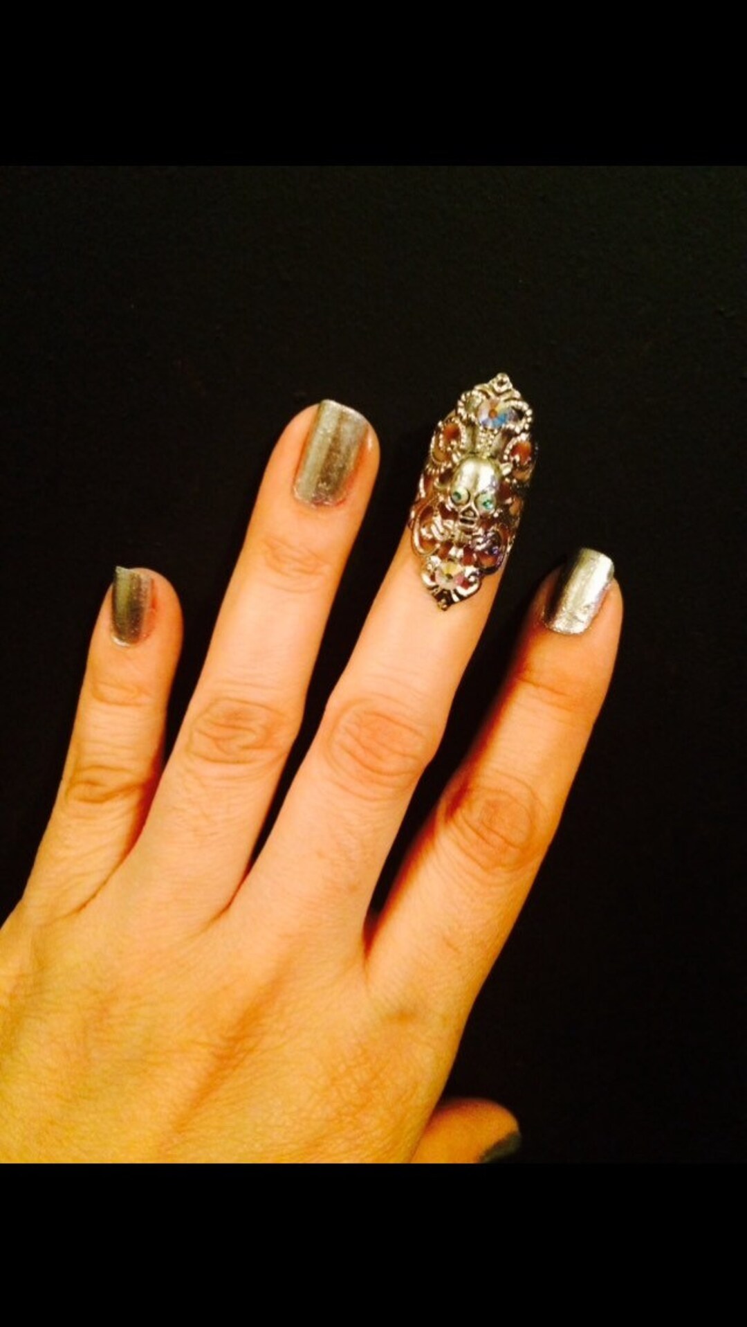 Skull Claw Ring,finger Tip or Nail Claw Made With a Vintage Style ...