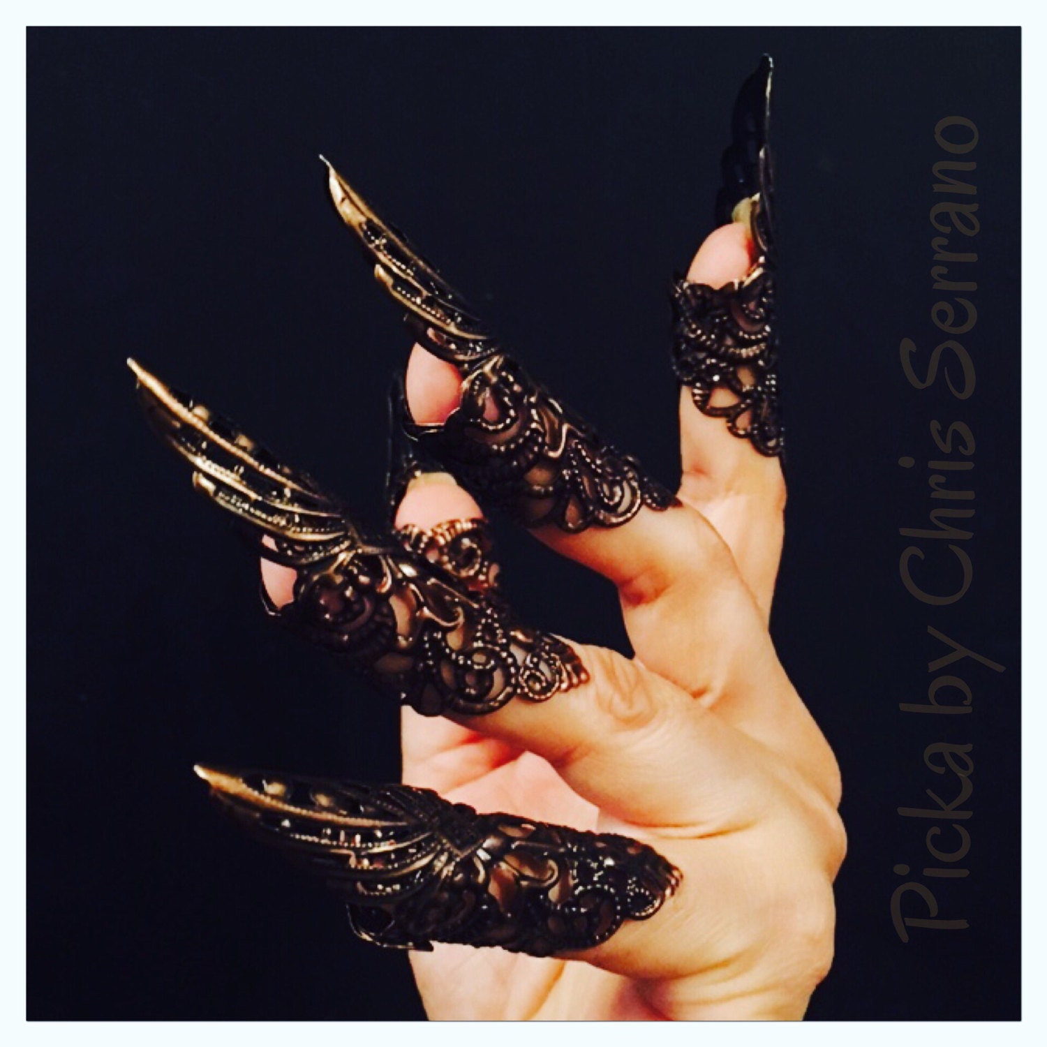 Iron claws ringsnail guardsnail tipsnail ringsset of | Etsy