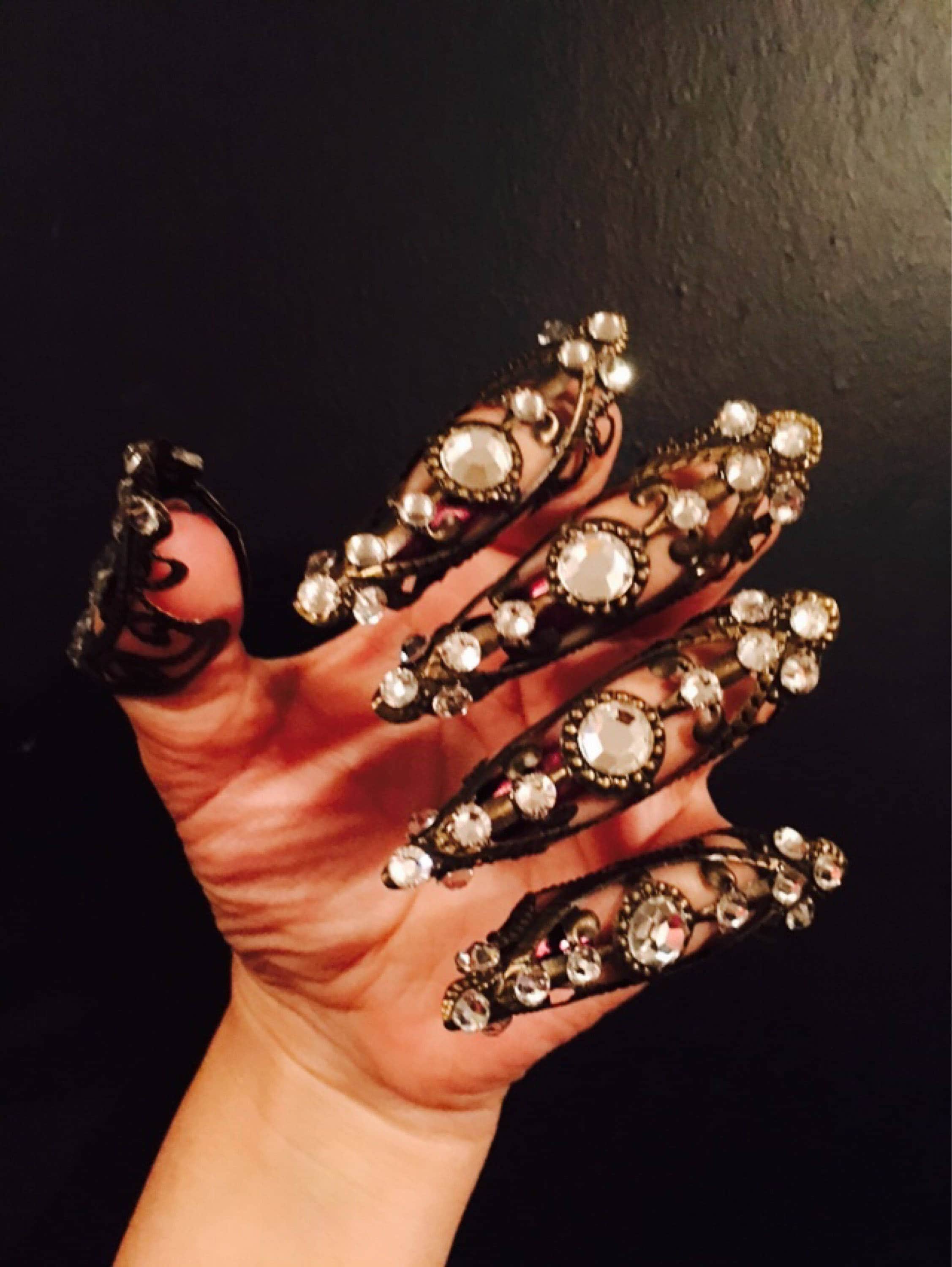 Victorian style lace clawsnail guardsnail tipsclaw | Etsy