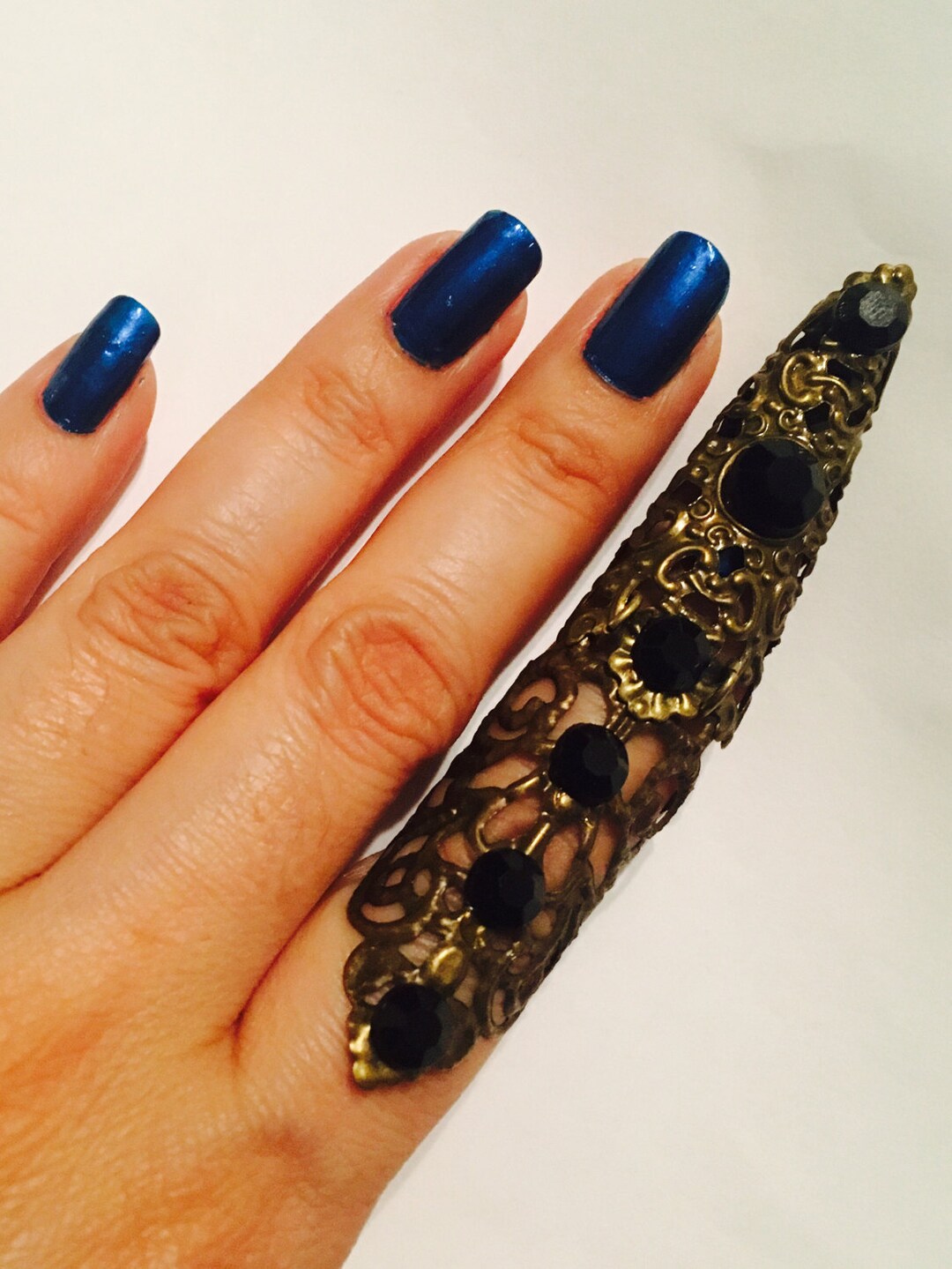 Shield Nail Guard, Full Finger Ring or Armor Ring,vintage Style ...