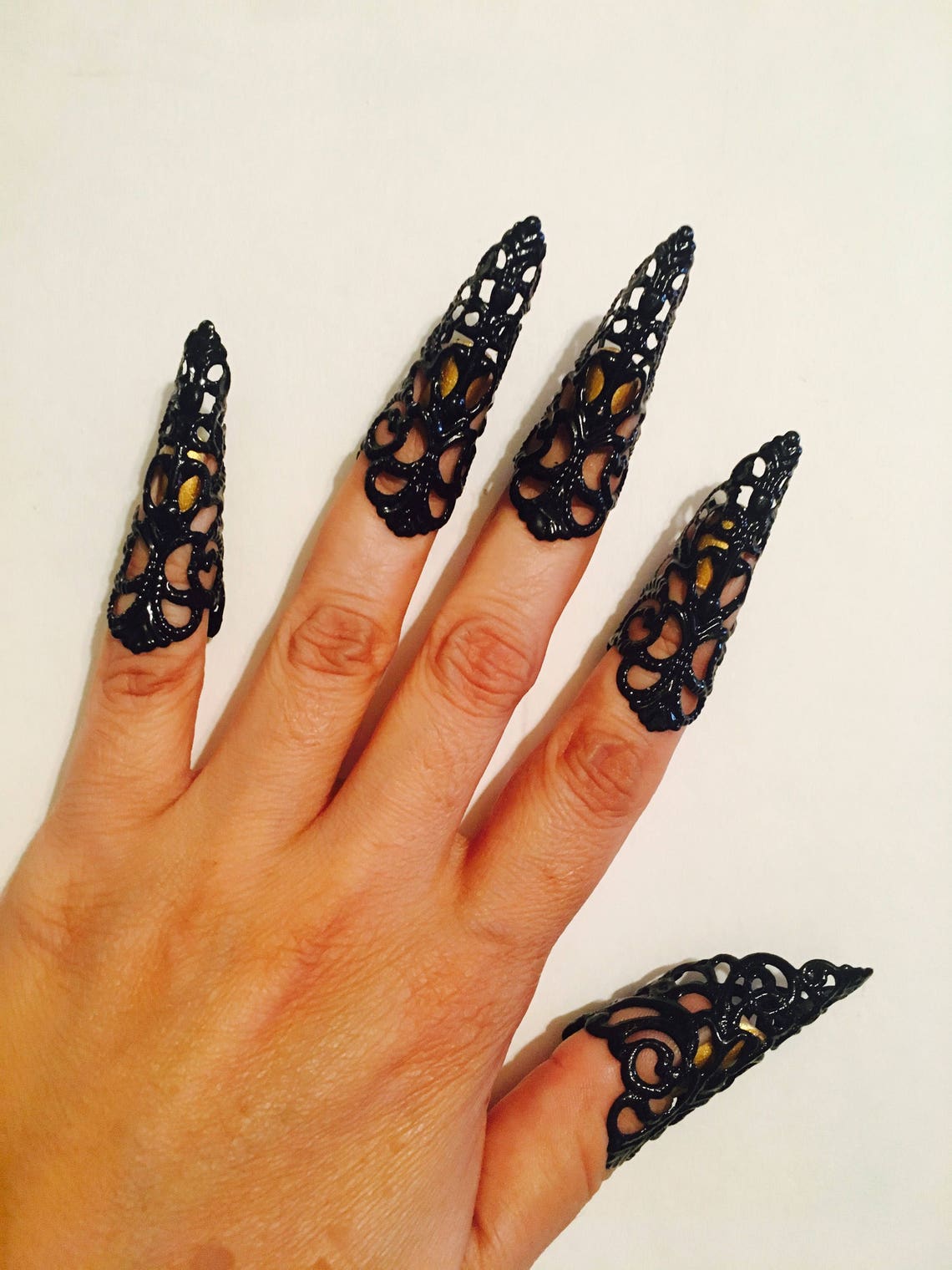 10 Pcs Arrow Claw Ringsmetal Finger Tipsmetal - Etsy